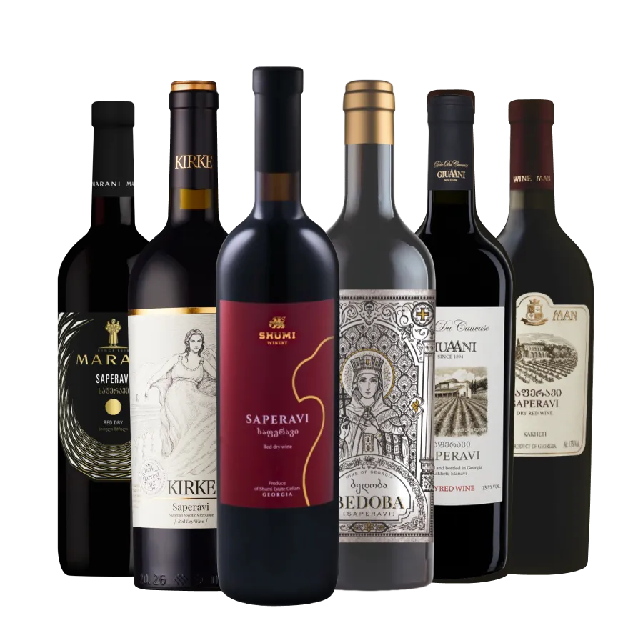 Saperavi Mixed Case - 6 bottles | FREE DELIVERY – Georgian Wine Shop